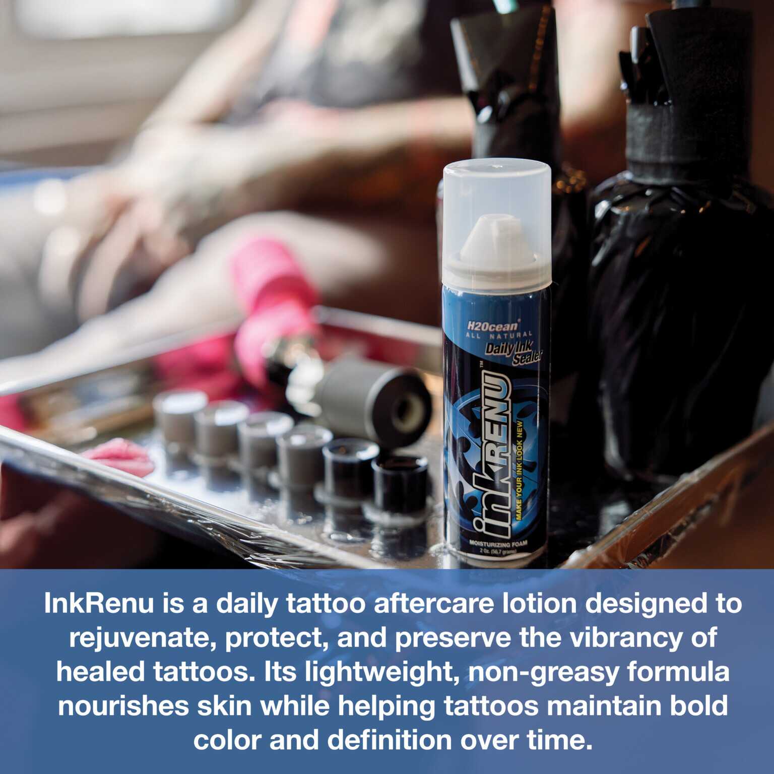 InkRenu Tattoo Brightener - Refresh Old Tattoo | H2Ocean®